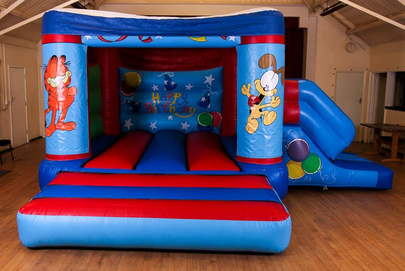 Garfield Velcro Castle With Slide - Changeable Themes - Jolly Kids Castles