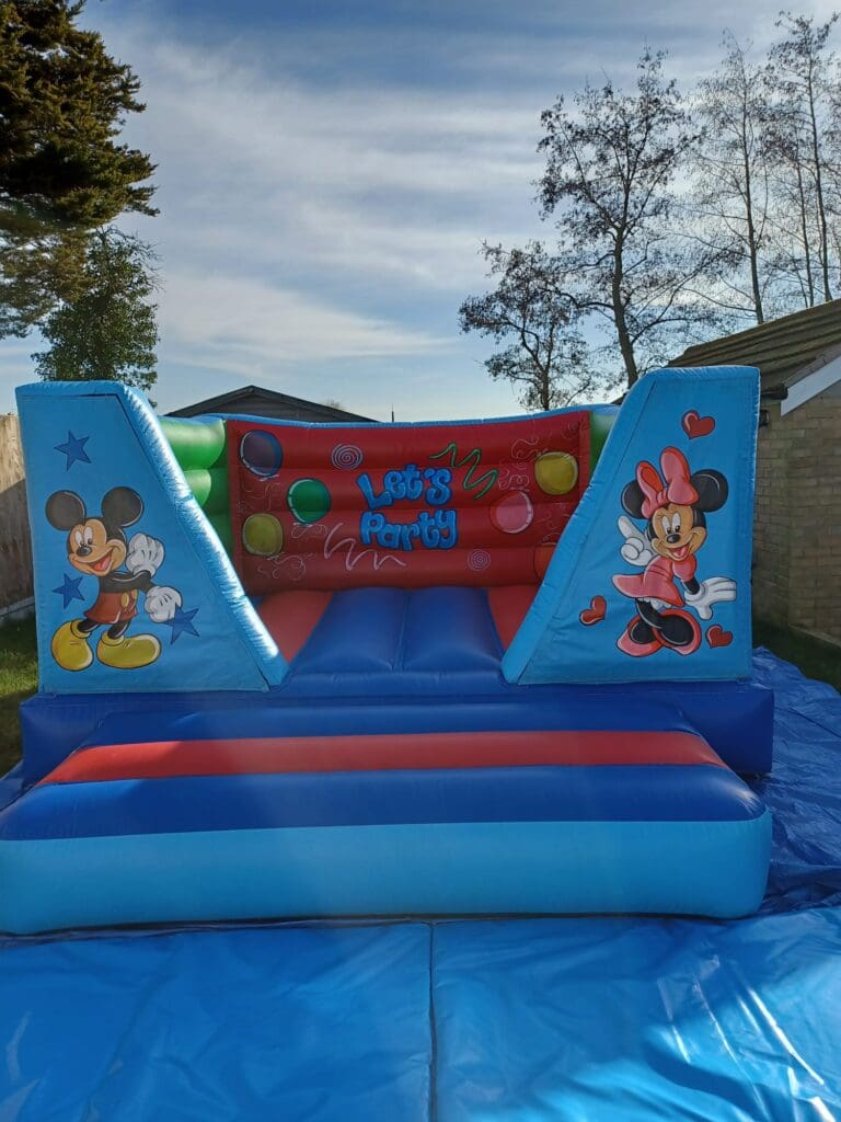 Minnie & Mickey 8ft Velcro Castle - Jolly Kids Castles