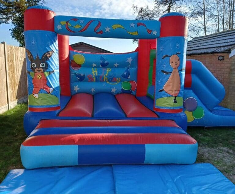 Velcro Themed Castle With Slide - Jolly Kids Castles