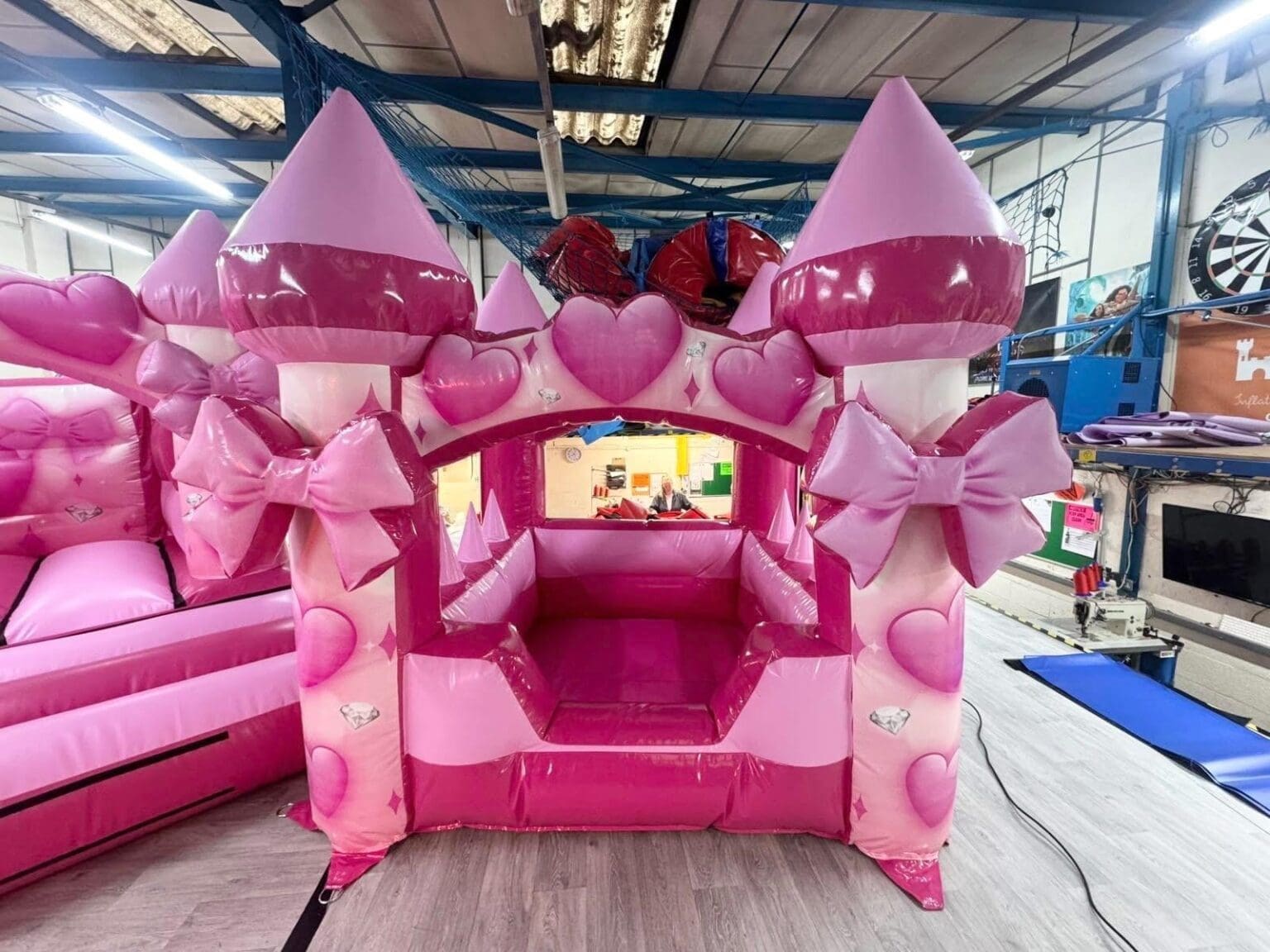 Pink Hearts & Bows Ball Pool Hire - Jolly Kids Castles, Essex